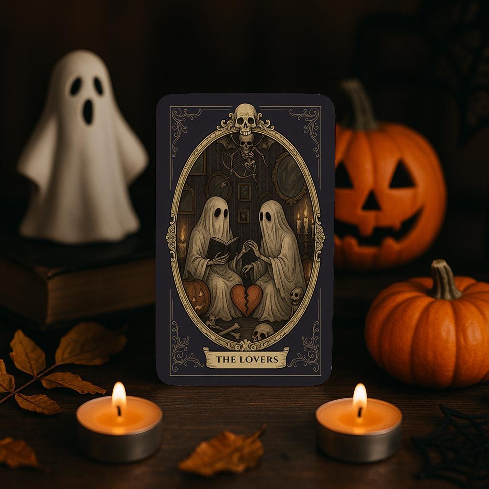 Spookie Ghosts Tarot Cards - Ghost Tarots Deck, the Spooky Phantom ...