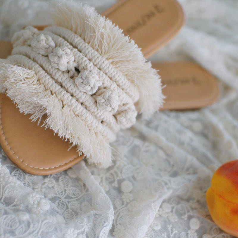 Macrame Sandals - Etsy
