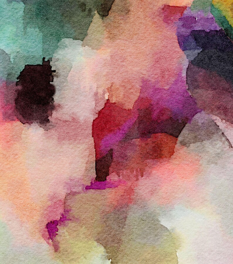 Large Abstract Art Print, Watercolor Abstract Painting, Abstract ...