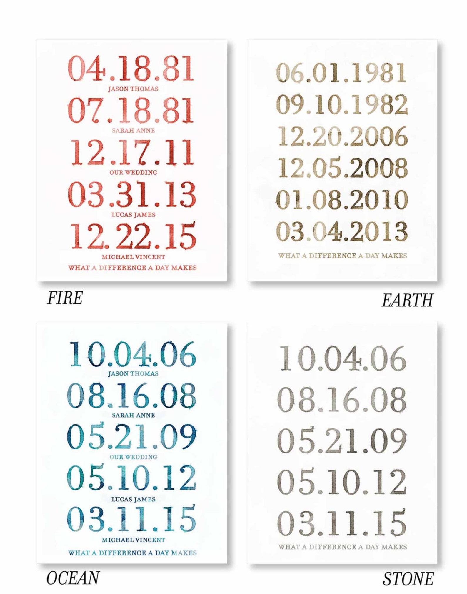 Important Date Sign What a Difference a Day Makes Special - Etsy