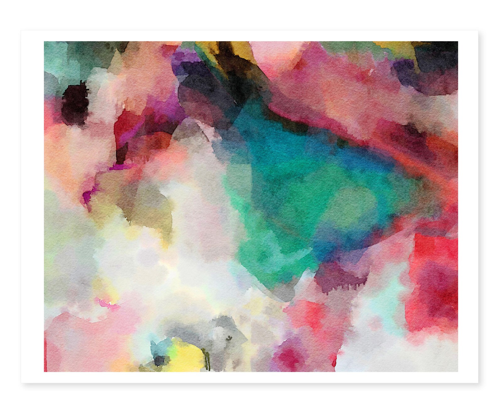 Large Abstract Art Print, Watercolor Abstract Painting, Abstract ...