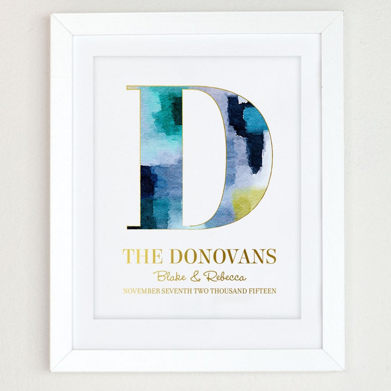 Watercolor Monogram - Etsy