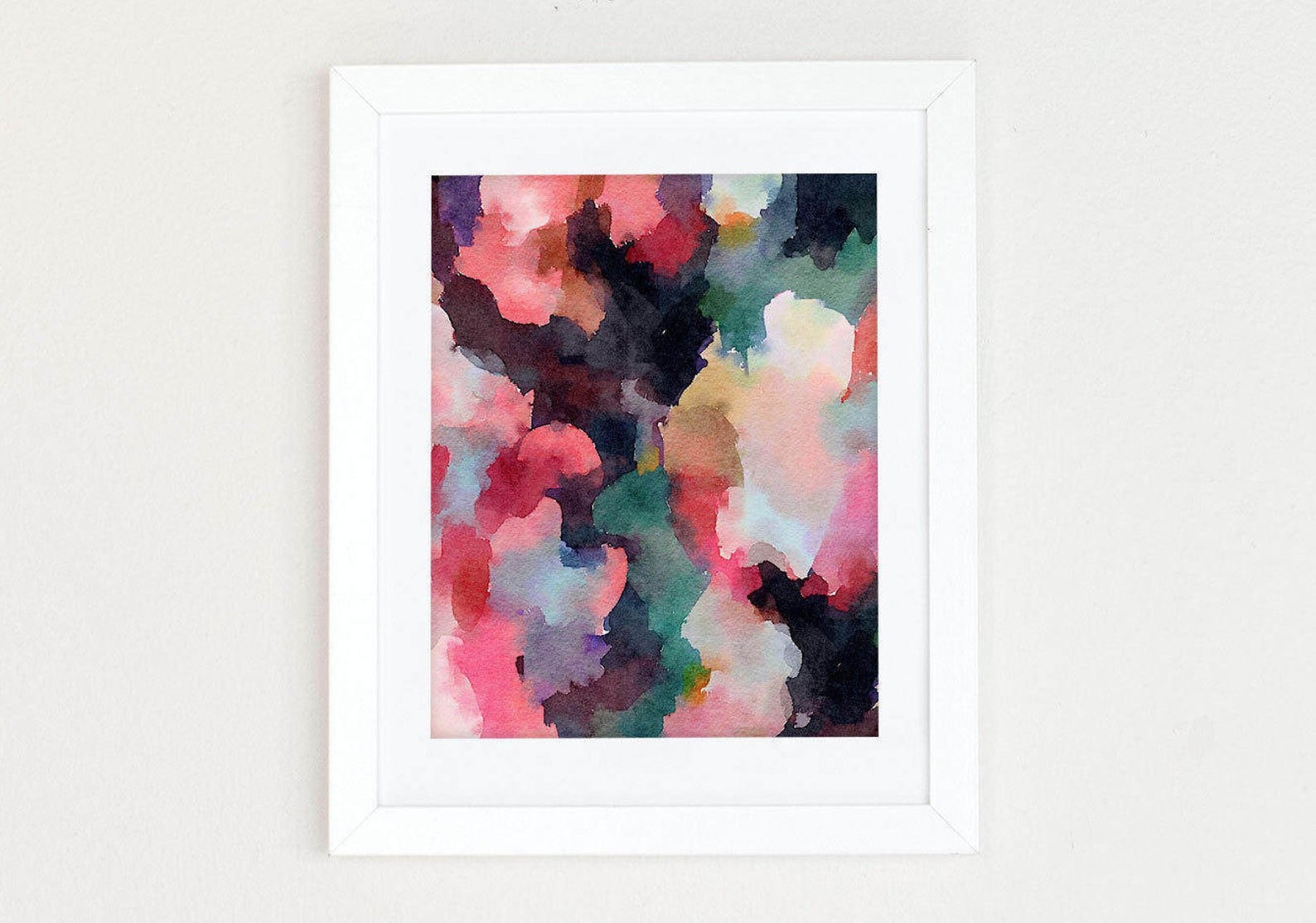 Colorful Abstract Watercolor Print, Watercolor Abstract Art Print ...