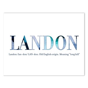 Custom Name Print, Watercolor Nursery Art Print, Boy Nursery Decor ...