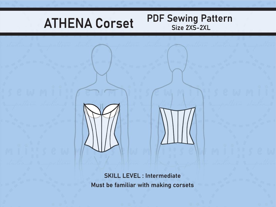 Athena Corset - Sewing Pattern - Digital PDF - Etsy