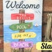 Personalized Summer Welcome Sign, Beach Welcome Sign, Pool Sign, Door ...