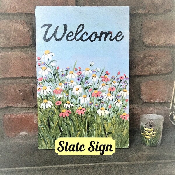 Spring Welcome Sign - Etsy
