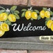 Handpainted Lemon Welcome Sign Summer Welcome Sign Painted | Etsy