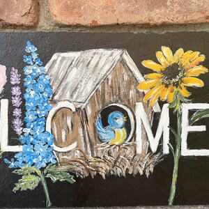 Birdhouse Welcome Sign, Garden Sign, Porch Welcome Sign, Porch Decor ...