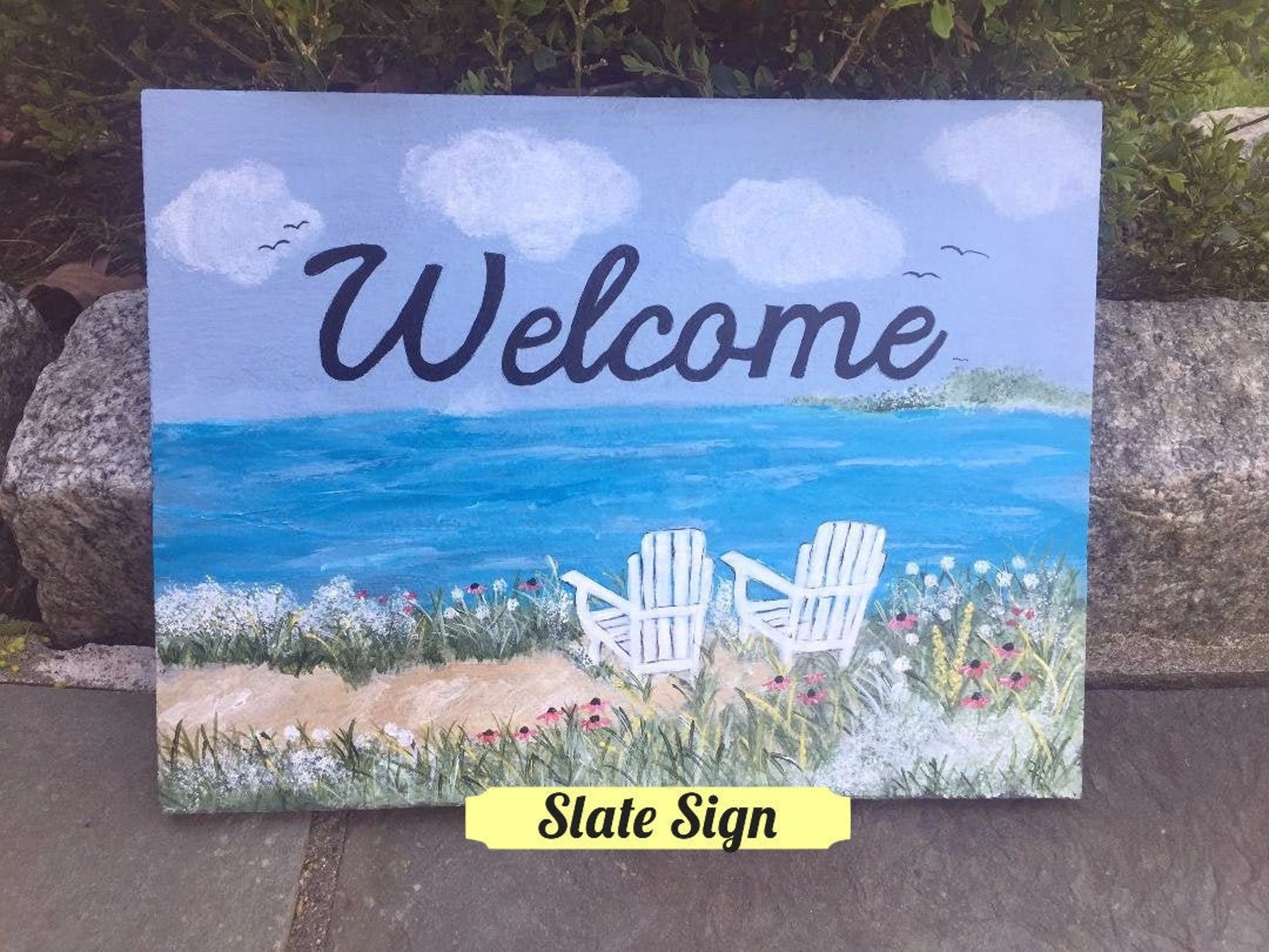 Summer Welcome Sign Summer Porch Decor Outdoor Welcome Sign | Etsy