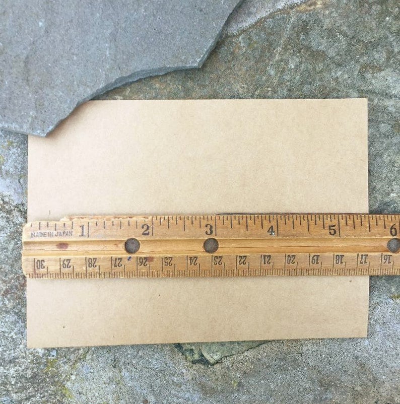 Hand-painted Floral Blank Card, Kraft Paper Cards, Rustic Cards, Blank ...