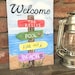 Personalized Summer Welcome Sign Beach Welcome Sign Pool - Etsy