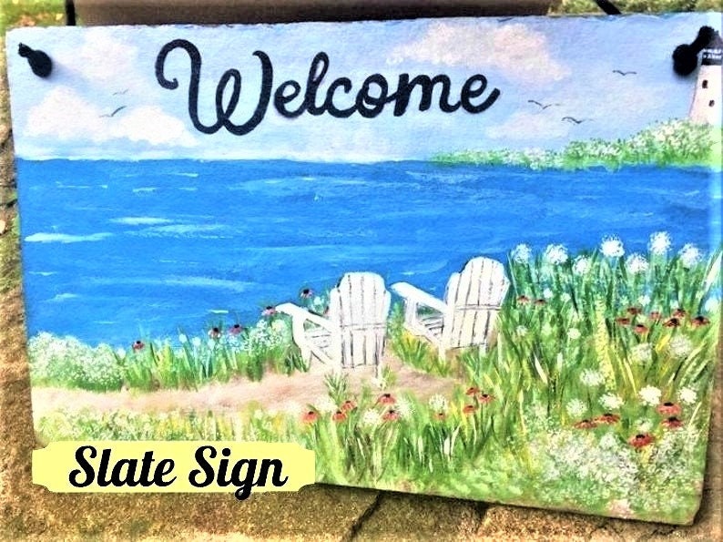 Summer Welcome Sign Summer Porch Decor Outdoor Welcome Sign | Etsy