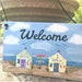 Summer Welcome Sign Beach Huts Sign Painted Slate Sign - Etsy