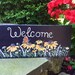 Spring Welcome Sign Spring Door Hanger Floral Welcome Sign - Etsy