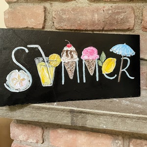 Summer Slate Sign, Welcome Summer Sign, Porch Sign, Porch Decor, Beach ...