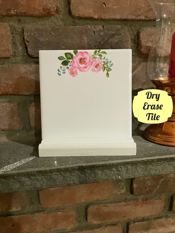 Desktop Dry Erase Tile With Stand Small Dry Erase Board | Etsy