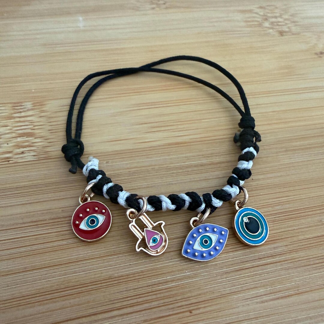Nazar Morse Code Bracelet - Evil Eye - Etsy