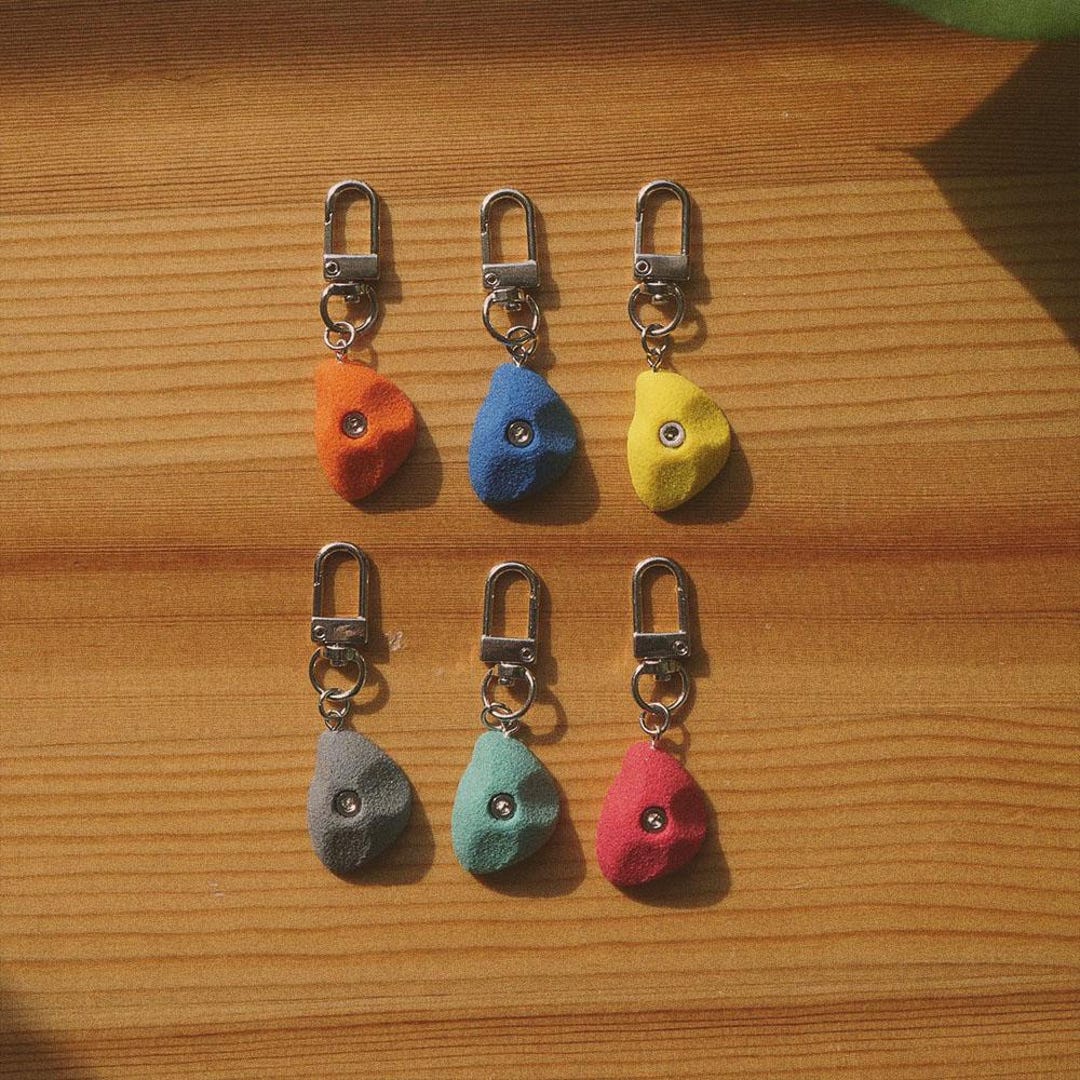 Climbing Hold Mini Keychain - Gem - Etsy