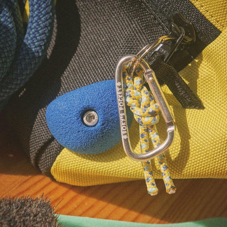 Climbing Hold Rope Keychains - Jug - Etsy
