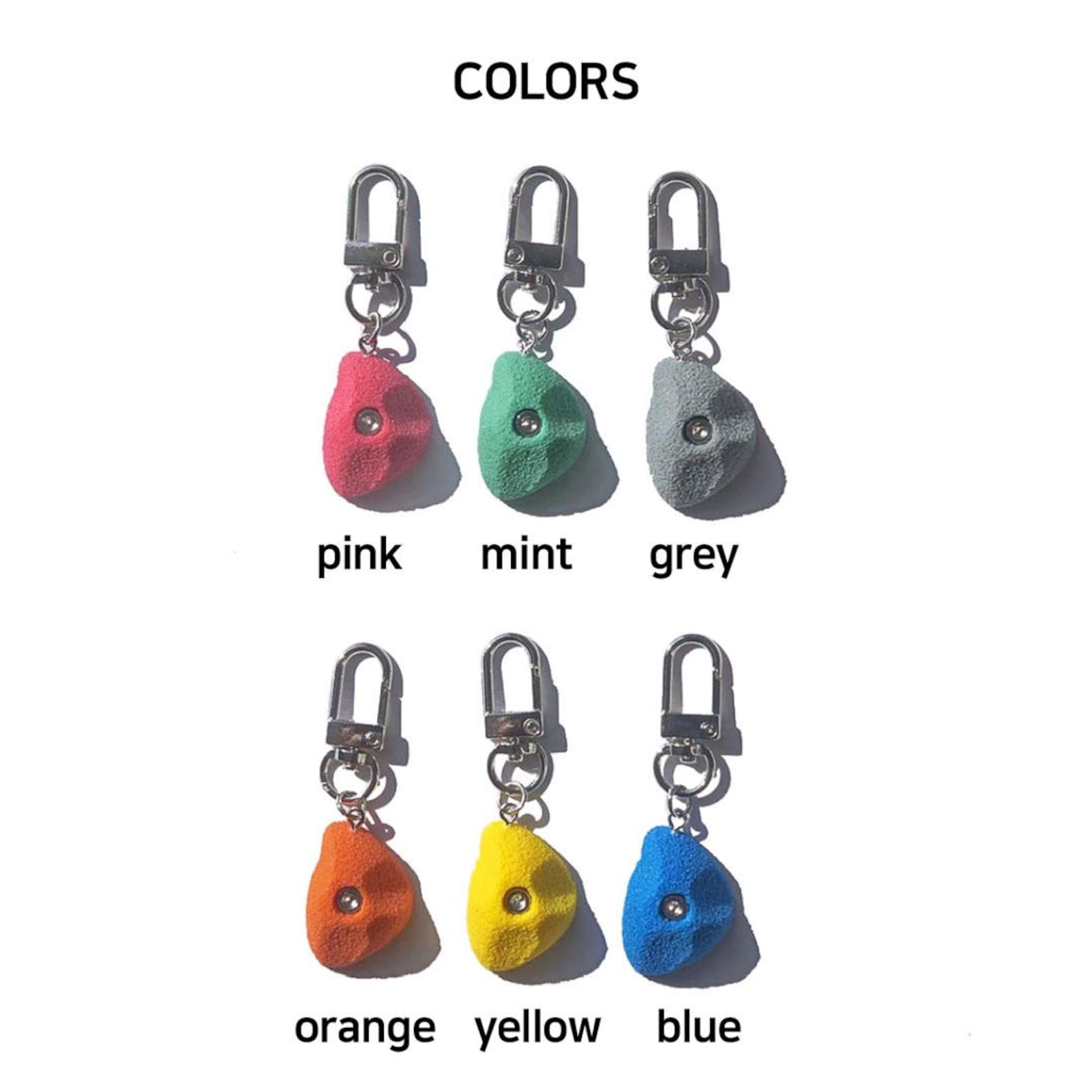 Climbing Hold Mini Keychain - Gem - Etsy
