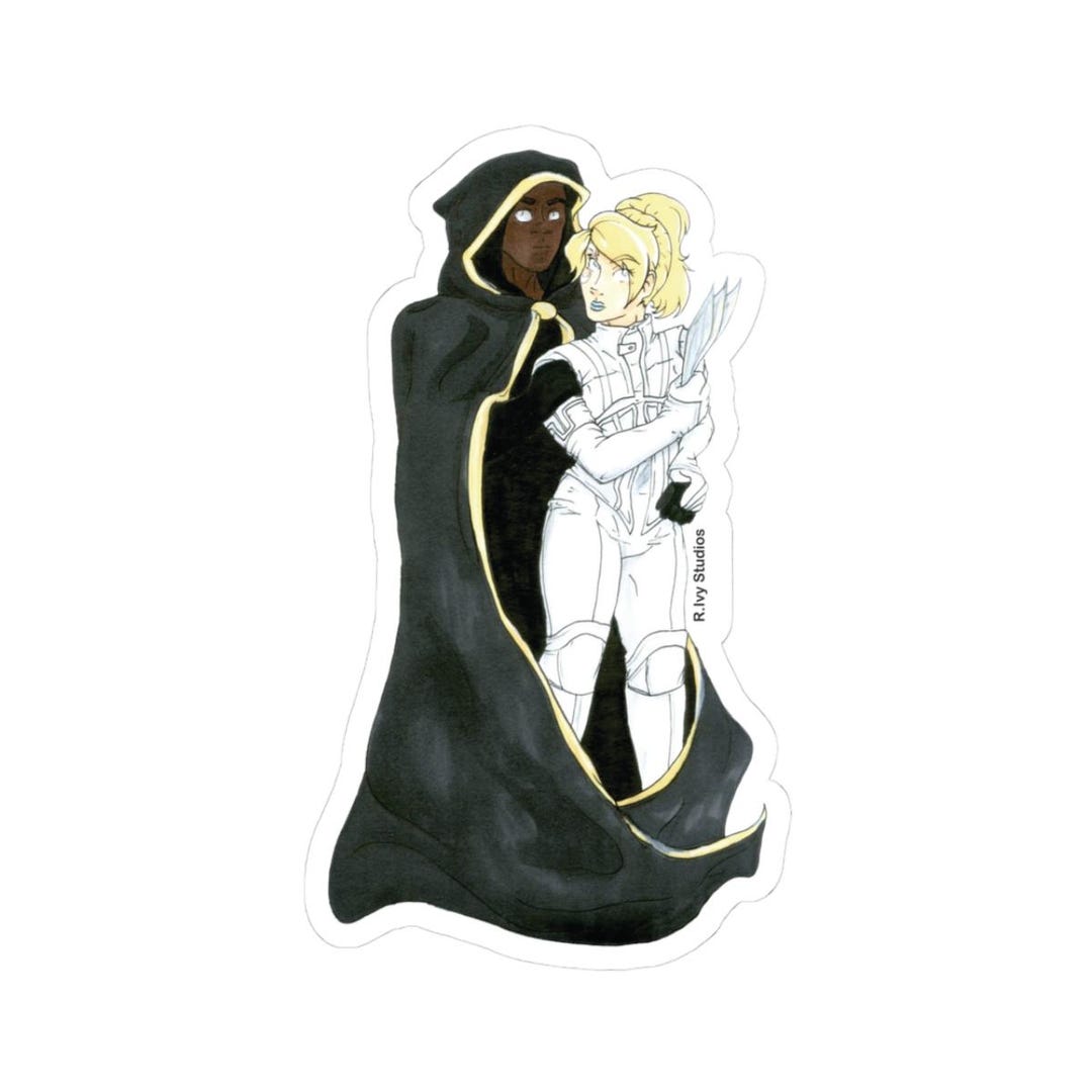 Cloak and Dagger - Light & Shadow Duo | Kiss-cut Sticker - Etsy