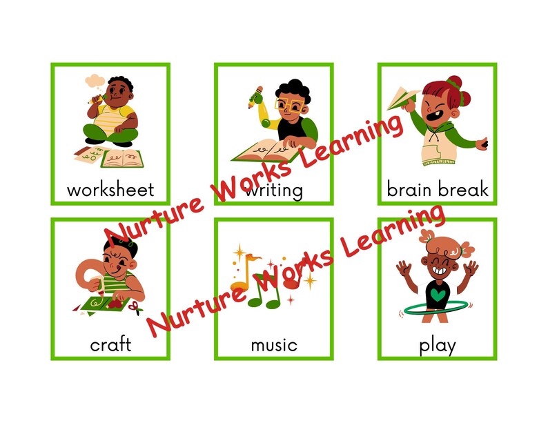 Printable Visual Schedule for Kids | Autism Routine Chart | Speech ...