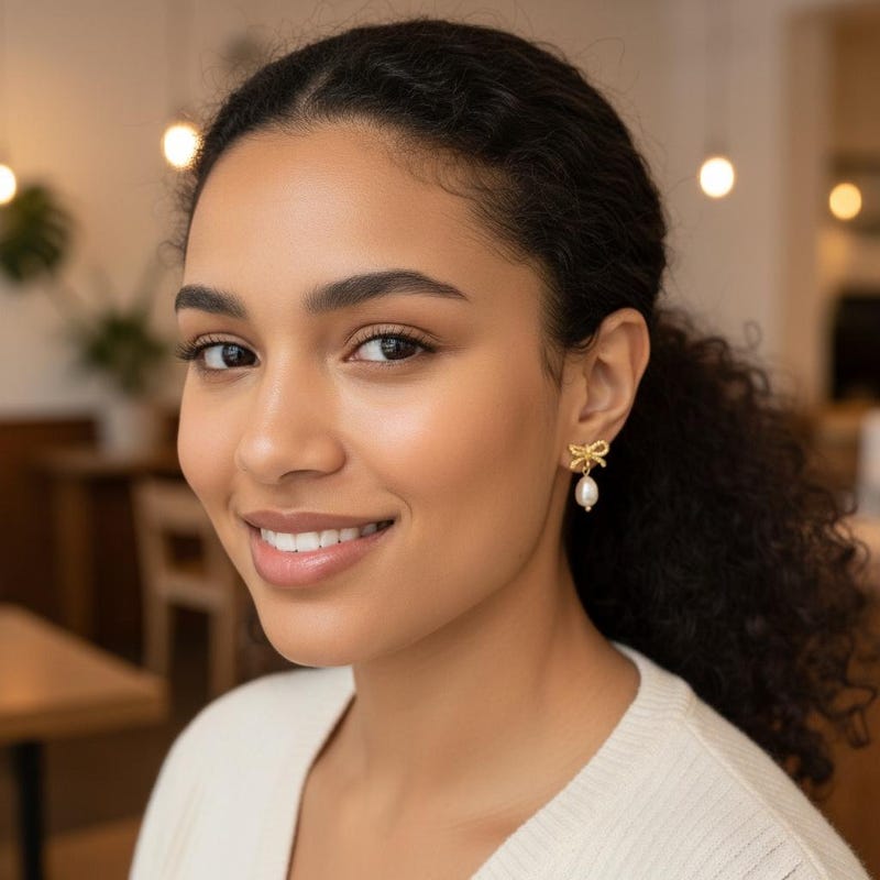 Dainty Earring Bow - Etsy