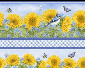 Sunflower fabric | Etsy