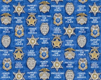 Police fabric | Etsy