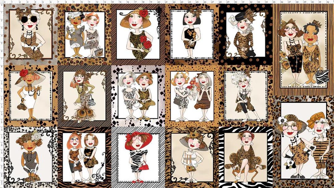 Loralie Designs Wild About You Panel Fabric - 1 Panel - Etsy