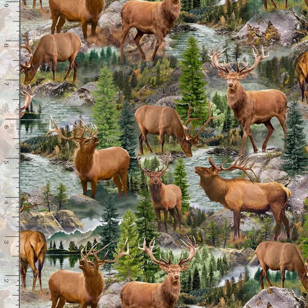 Elk Fabric - Etsy