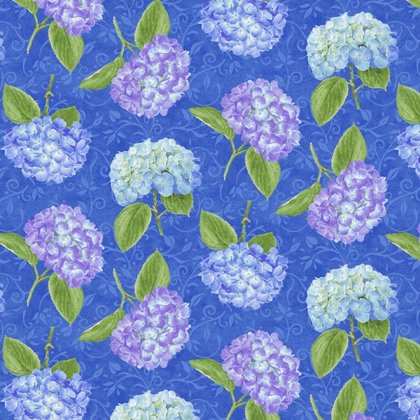 Hydrangea Fabric - Etsy