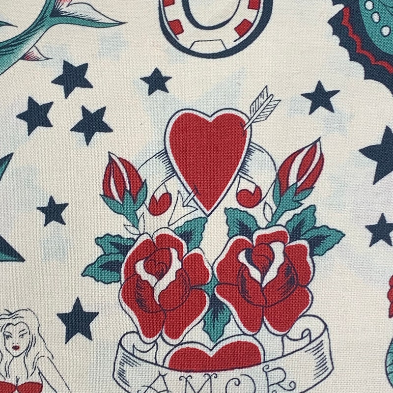 Tattoo Fabric - Etsy