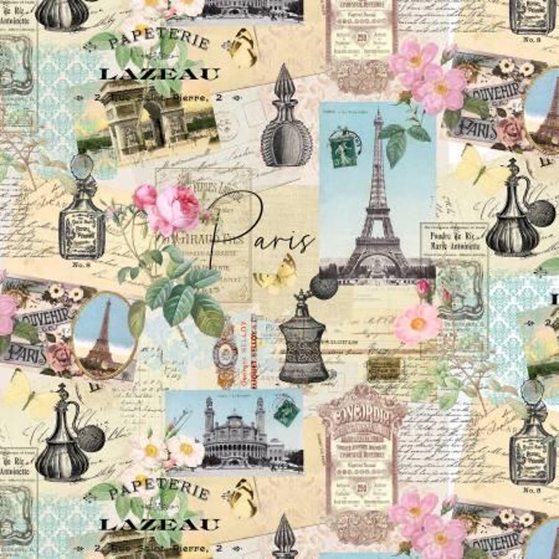 Paris Fabric - Etsy