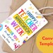 Editable Canva Template Teacher Appreciation Gift Tags Png Thank You ...