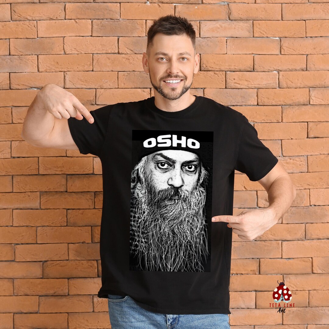 Osho Zen Art Portrait | Spiritual Poster | Digital Download for T-shirt ...