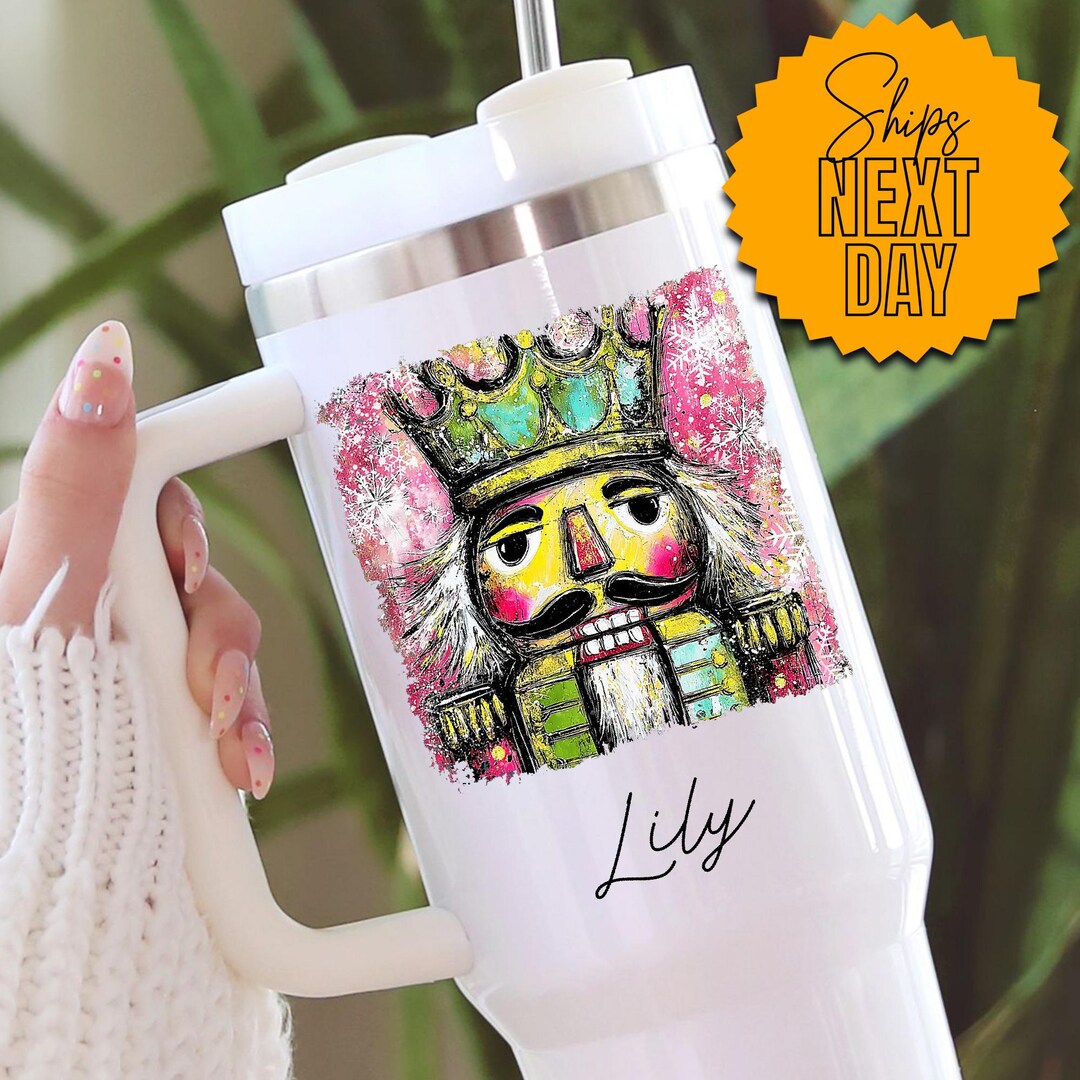 Nutcracker Christmas Cup, Personalized Christmas Tumbler, Holiday ...