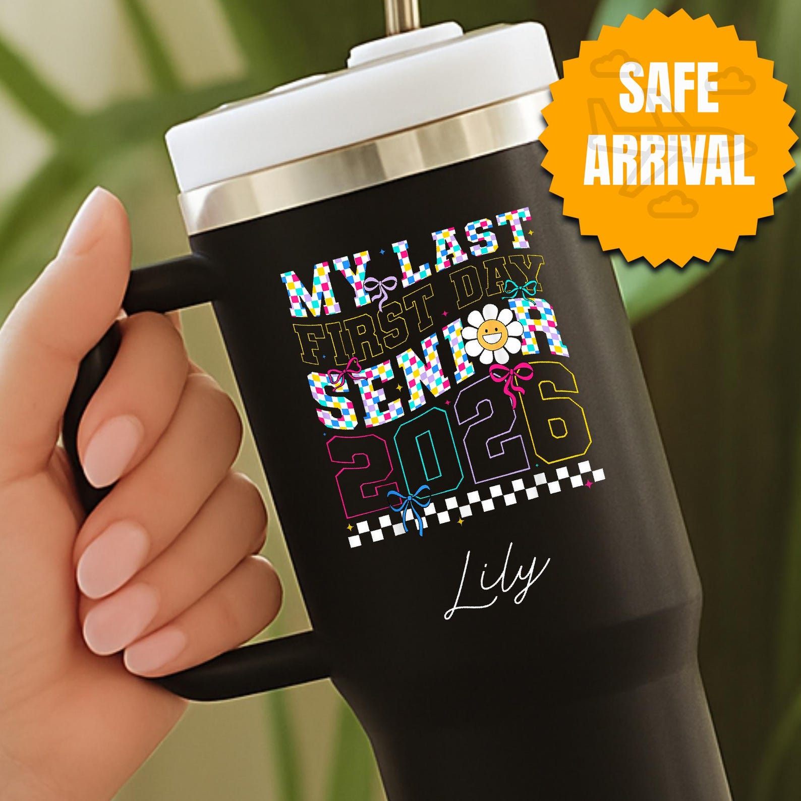 My Last First Day Senior 2026 Tumbler, Personalized Senior Year Cup ...