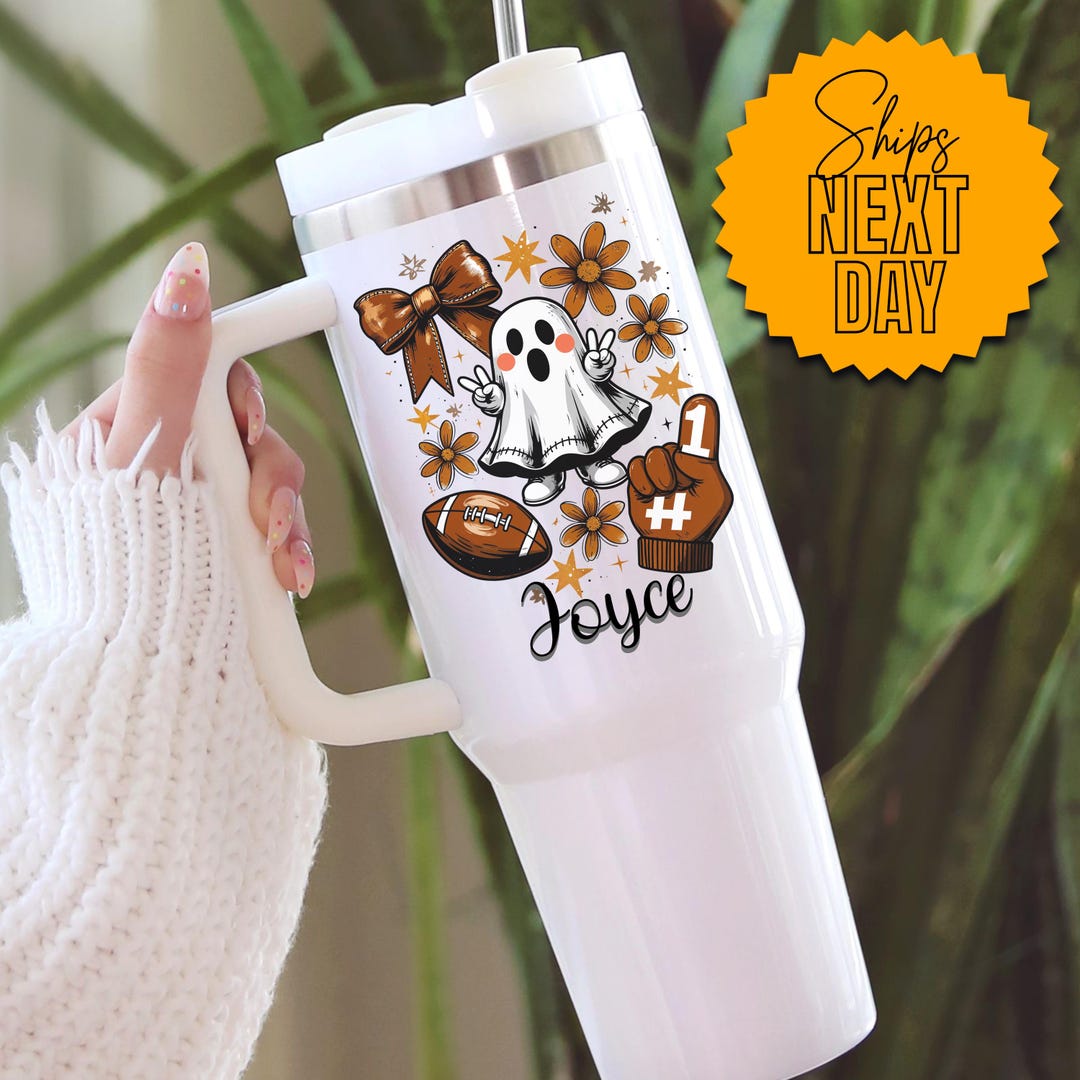 Game Day Football Tumbler, Personalized Sports Cup, Custom Football Fan ...