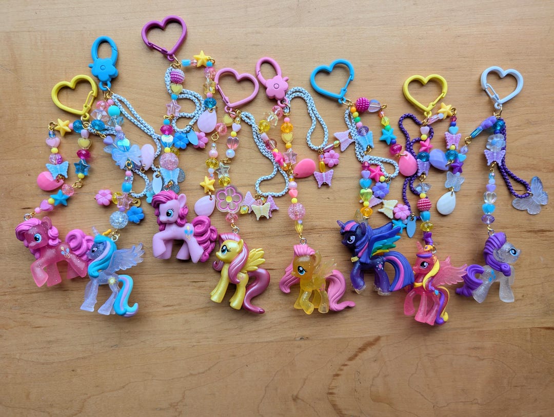 Cute Unique Handmade My Little Pony Keychains - Etsy