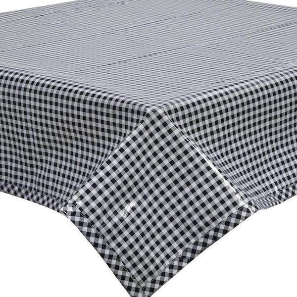 Black Gingham Tablecloth - Etsy