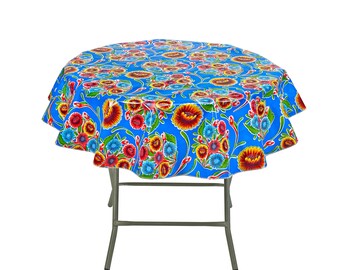 Round Oilcloth Tablecloth - Etsy