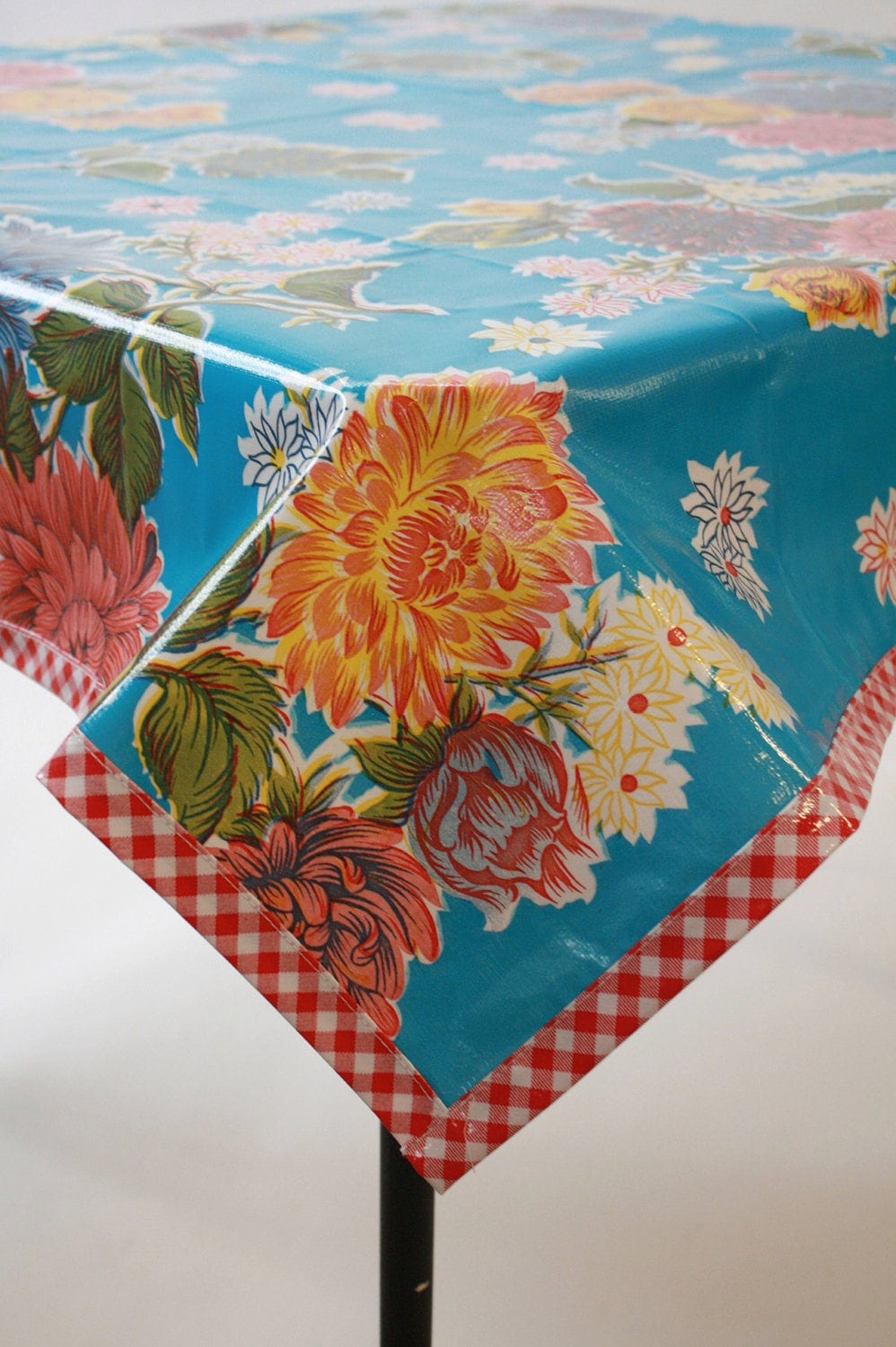 Alux Waterproof Oilcloth Table Cloth Wipeable Tablecloths For Picnic ...