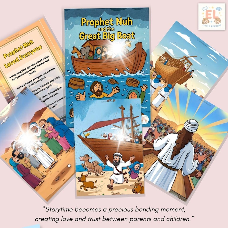 Prophet Nuh Storybook: Islamic Kids Printable Book (PDF) - Etsy