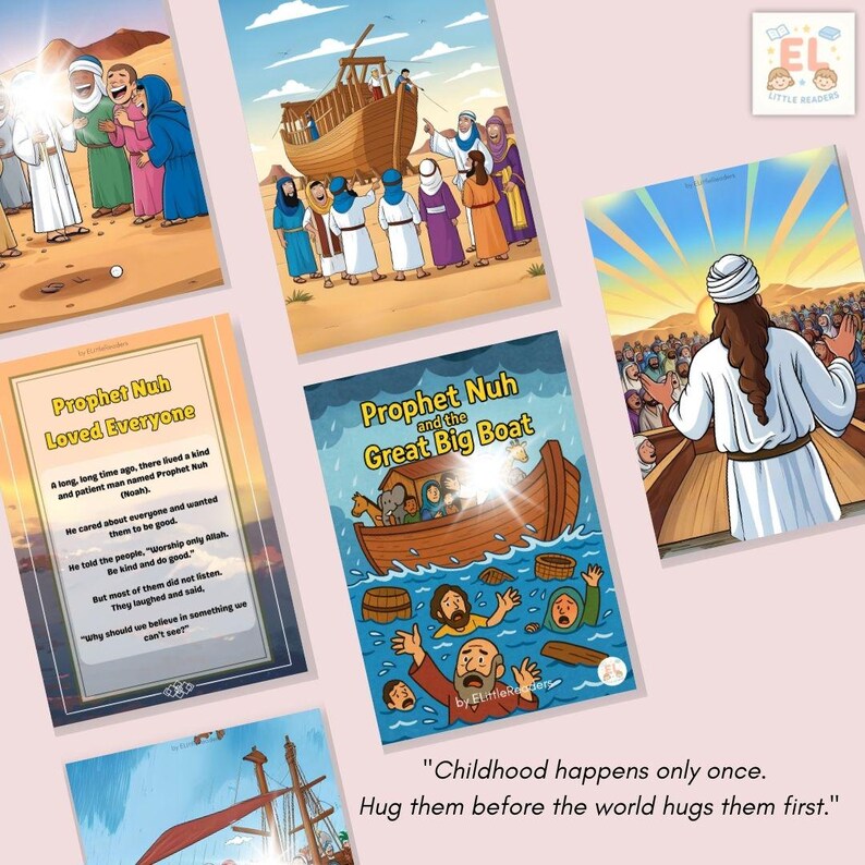 Prophet Nuh Storybook: Islamic Kids Printable Book (PDF) - Etsy