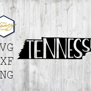Tennessee SVG PNG DXF State Outline Instant Download Silhouette Cricut ...