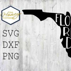 Florida SVG PNG DXF State Outline Instant Download Silhouette Cricut ...