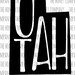 Utah SVG PNG DXF State Outline Instant Download Silhouette Cricut Cut ...