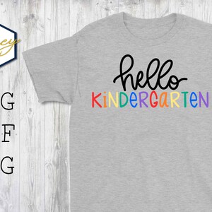 Hello School Grade Bundle SVG PNG DXF Hand Lettered Instant | Etsy